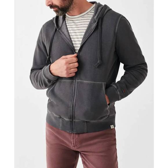 Faherty | Shirts | New Faherty Sunwashed Fleece Full Zip Hoodie In ...
